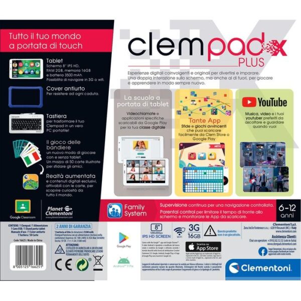 CLEMPAD X PLUS TABLET - CLEMENTONI - MamaToys